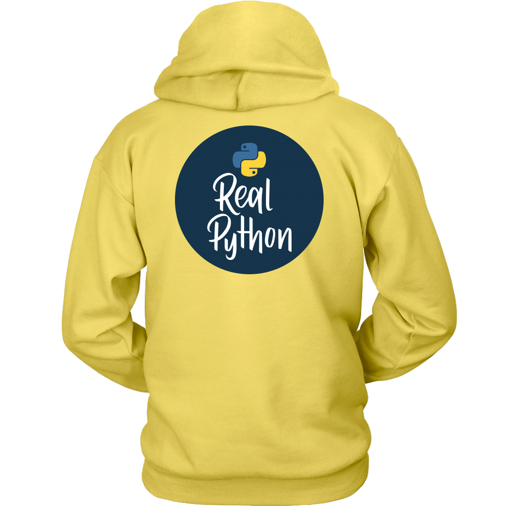 "Real Python" Hoodie (Multiple Colors) Nerdlettering