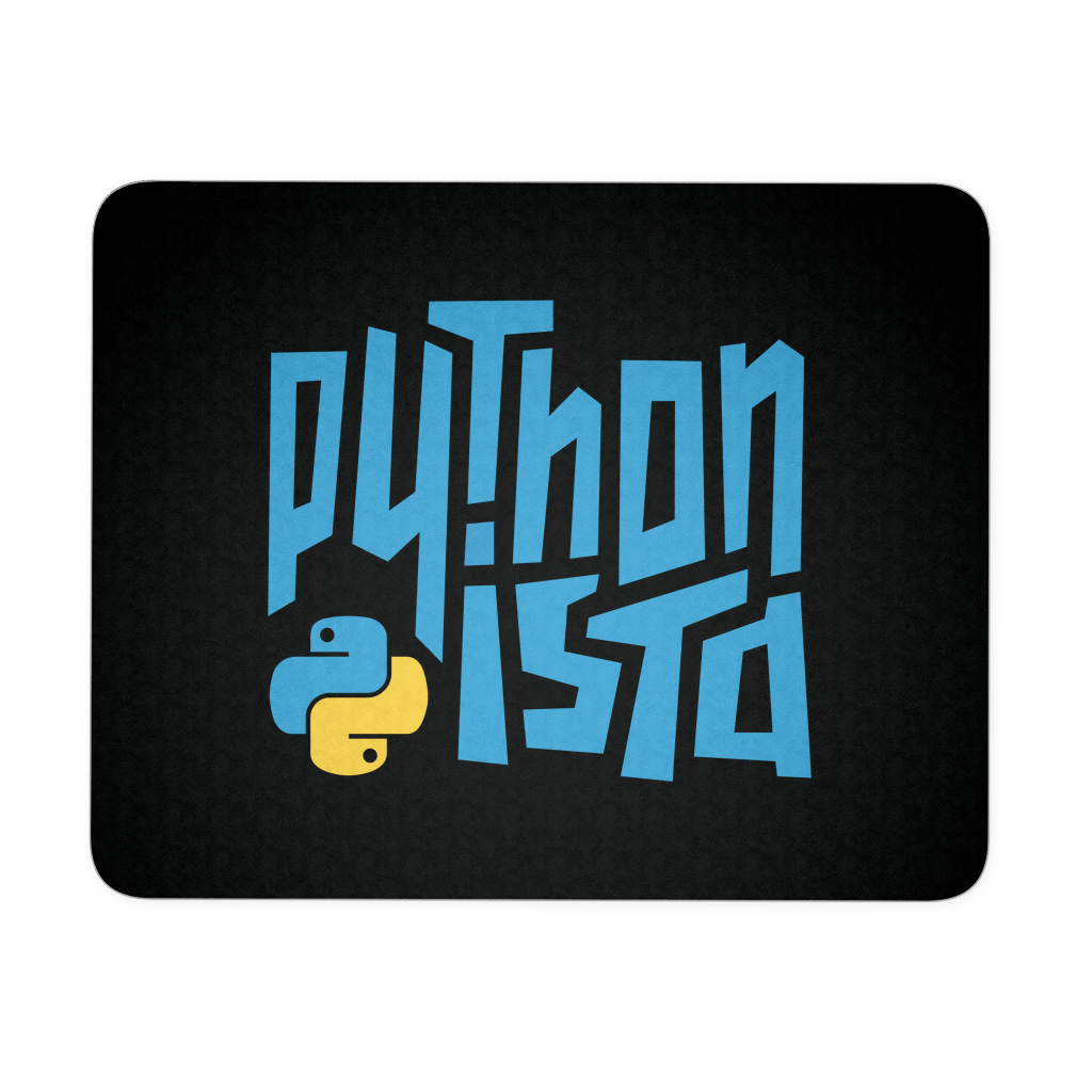 "Pythonista" Mouse Pad (Black)